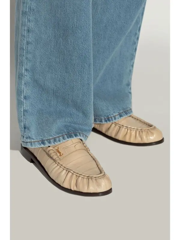Saint Laurent Le Loafer Moccasins - Neutrals
