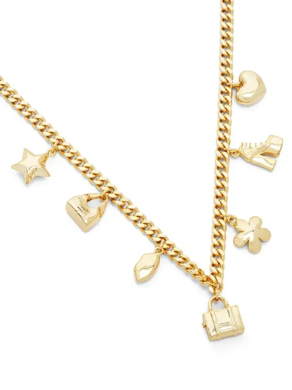 Marc Jacobs Mini Icon Charm Necklace - Gold