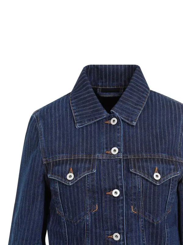 Kenzo Striped Denim Trucker Jacket