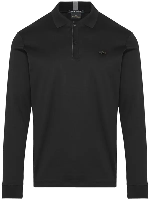 Paul & Shark Appliqué-logo Polo Shirt - Black