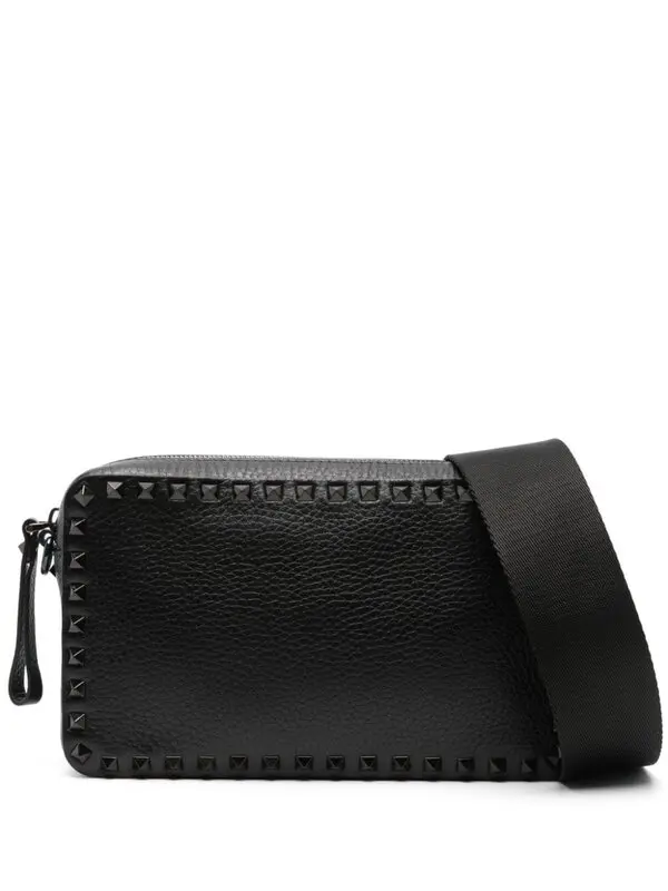 Valentino Garavani Rockstud-embellished Messenger Bag - Black