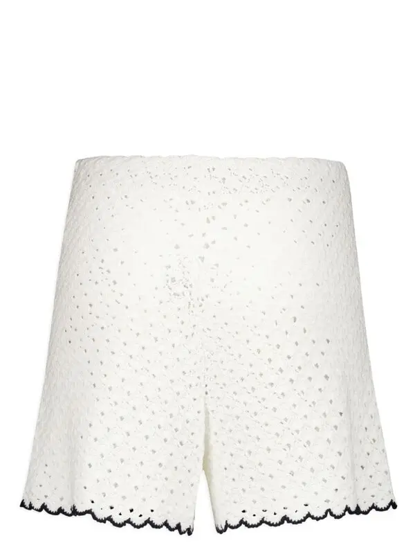 Zimmermann Halliday Crochet Knit Shorts