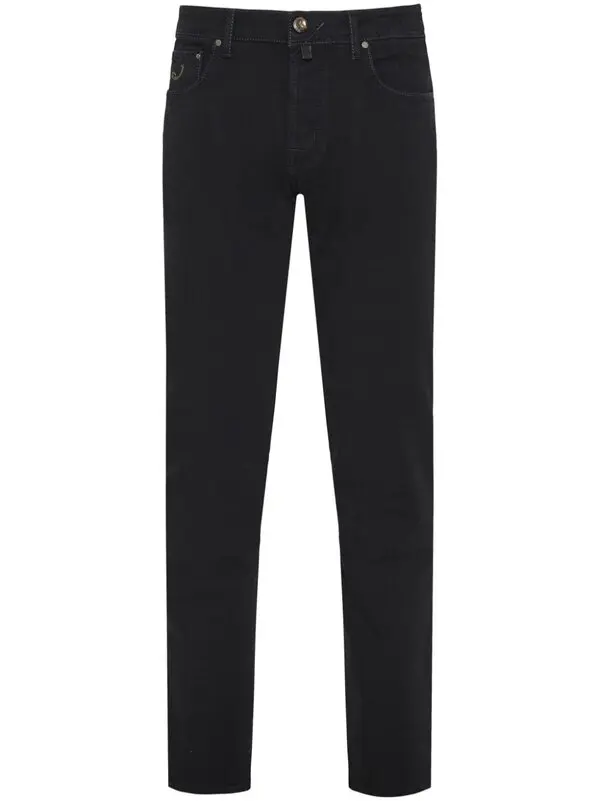 Jacob Cohen Mid-rise Slim-fit Jeans - Black