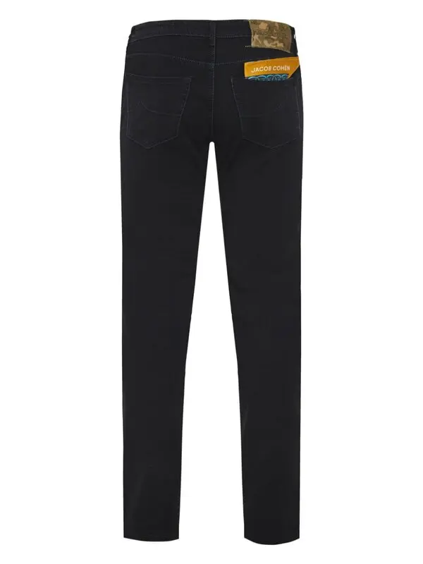 Jacob Cohen Mid-rise Slim-fit Jeans - Black