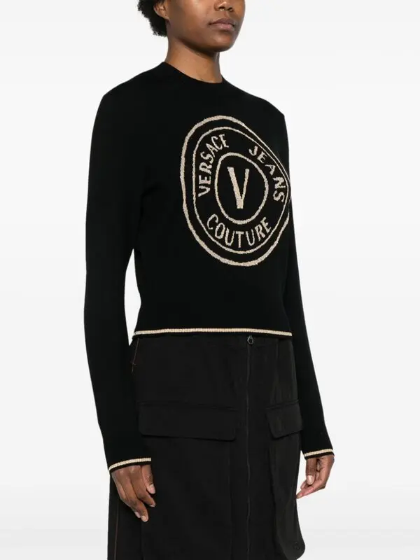 Versace V-emblem Wool Jumper