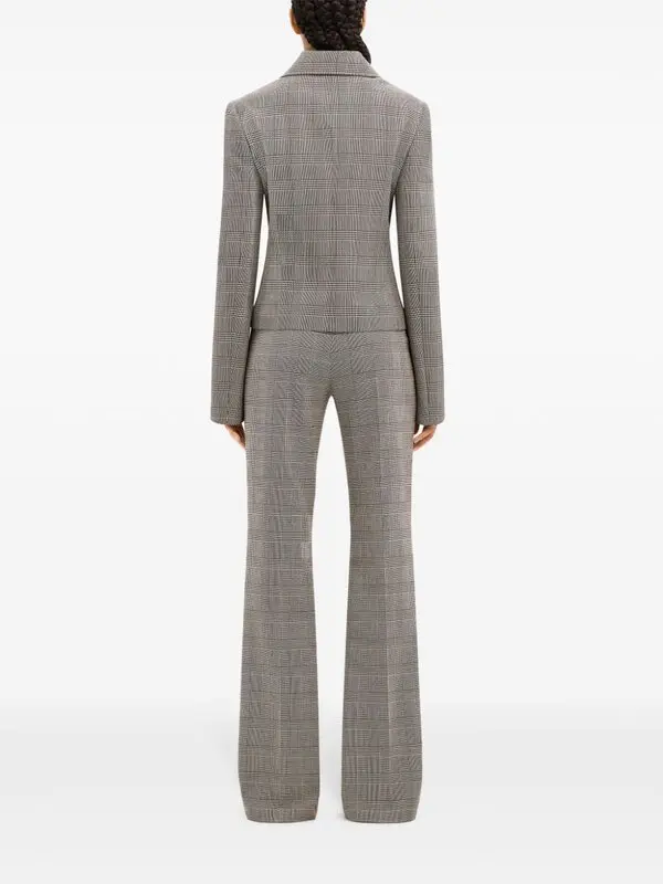 COURREGES Flare Mid-rise Prince Of Wales Pants
