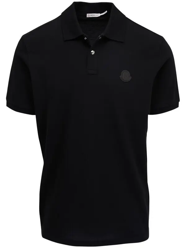 Moncler Logo-patch Cotton Polo Shirt