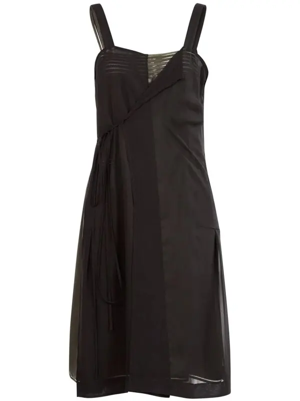 MAISON MARGIELA Embroidered-logo Midi Dress - Black