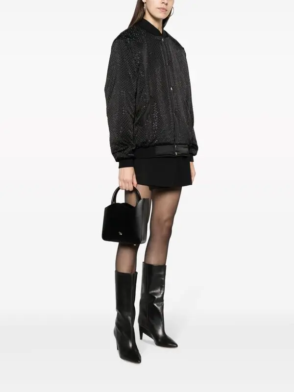 LE SILLA Logo-plaque Leather Tote Bag - Black