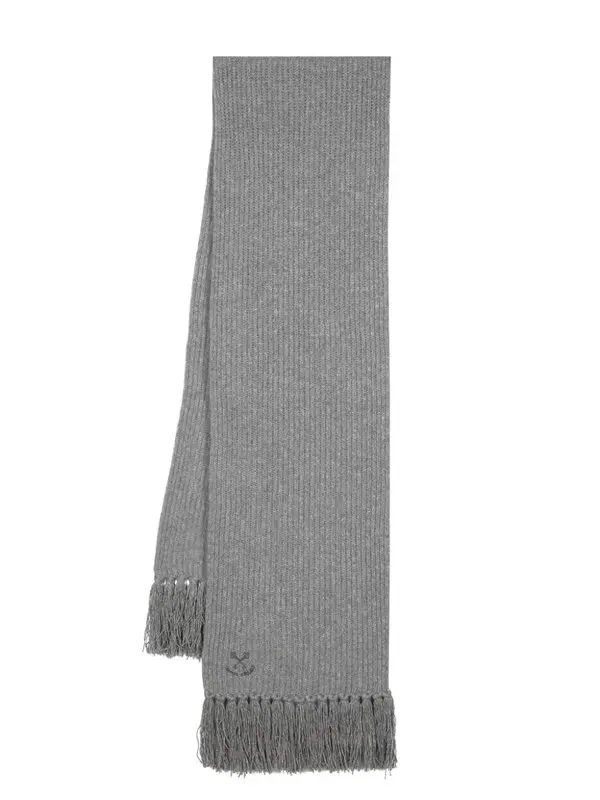 GOLDEN GOOSE Ribbed-knit Wool Scarf