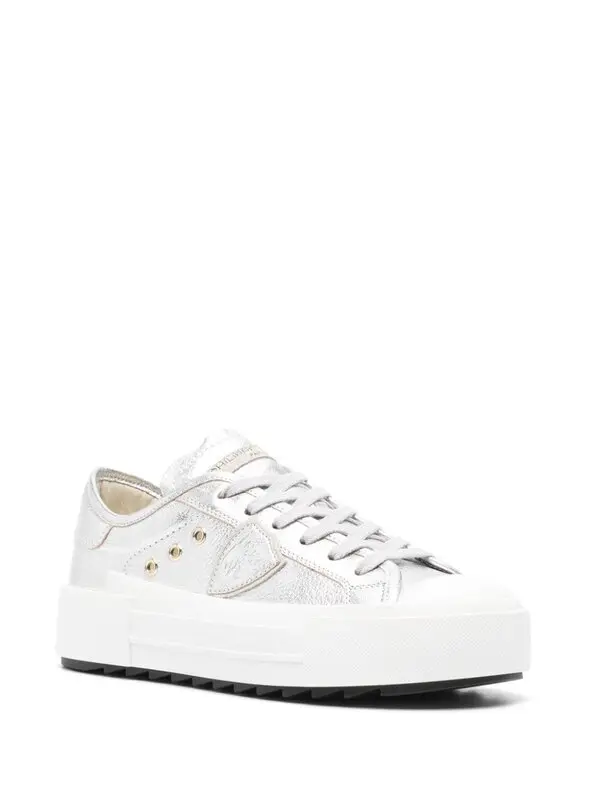 Philippe Model Haute Sneakers - Silver
