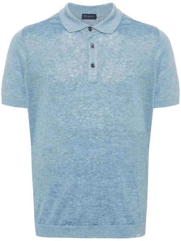 Paul & Shark Linen Polo Shirt - Blue