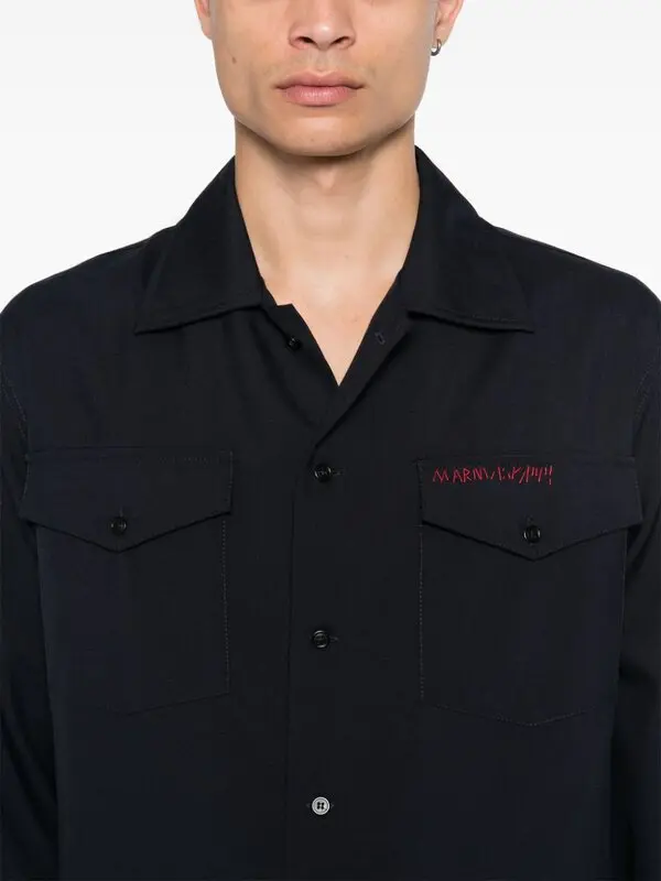 Marni Logo-embroidered Shirt