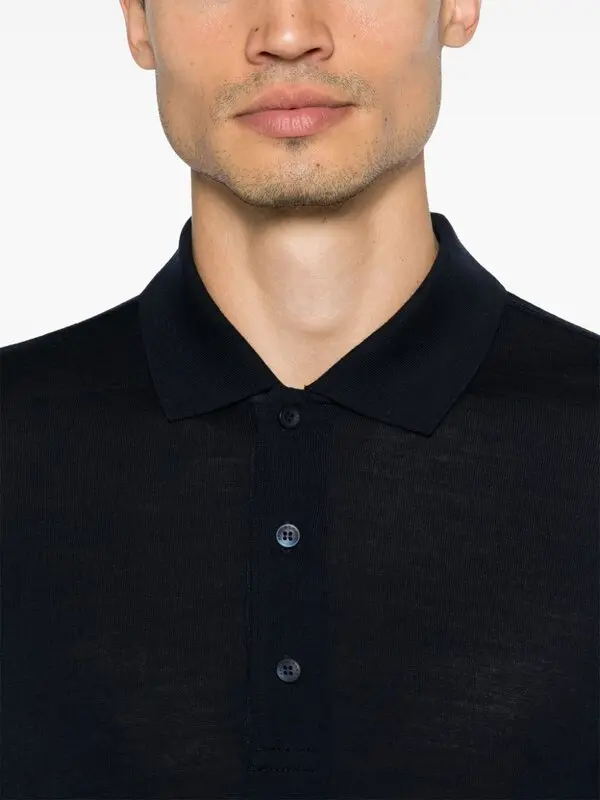 Paul & Shark Logo-embroidered Polo Shirt - Blue