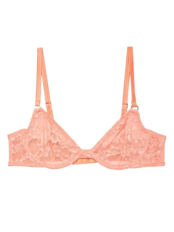 Fleur Du Mal Le Stretch Lace Demi Bra - Pink