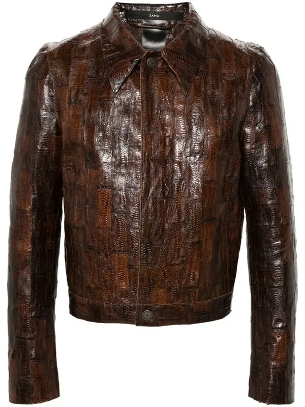 SAPIO Snakeskin-effect Jacket