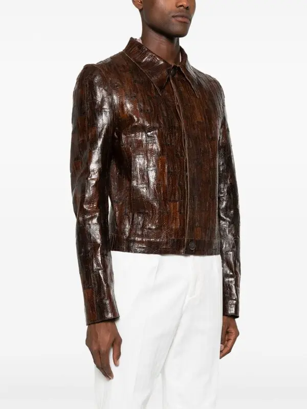 SAPIO Snakeskin-effect Jacket