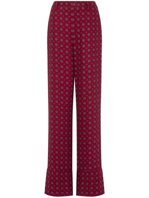 Moschino Geometric-print Trousers