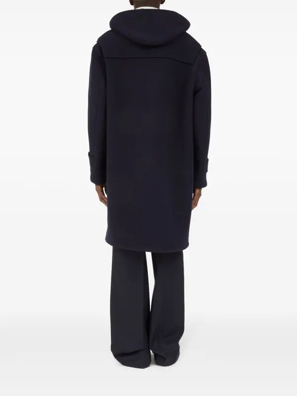 MAISON MARGIELA Hooded Wool Coat - Blue