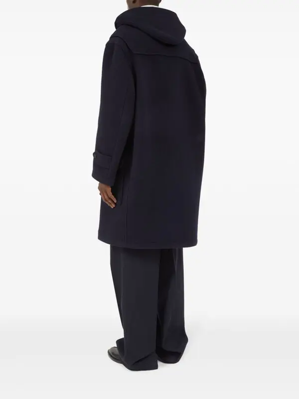 MAISON MARGIELA Hooded Wool Coat - Blue