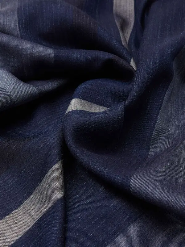 FERRAGAMO Maxi-striped Jacquard Stole