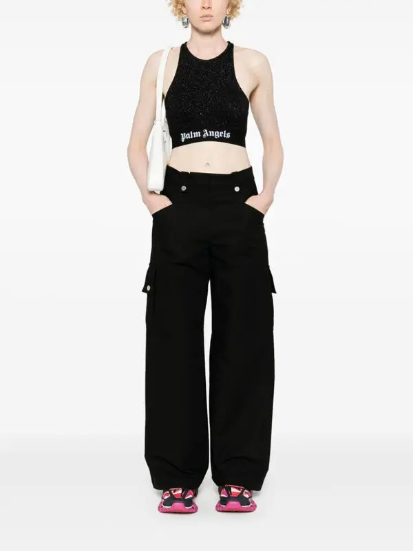 Palm Angels Lurex Cropped Top
