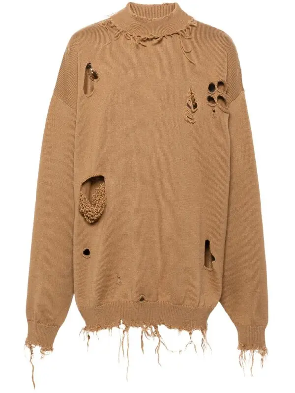 Vetements Destroyed Wool Sweater