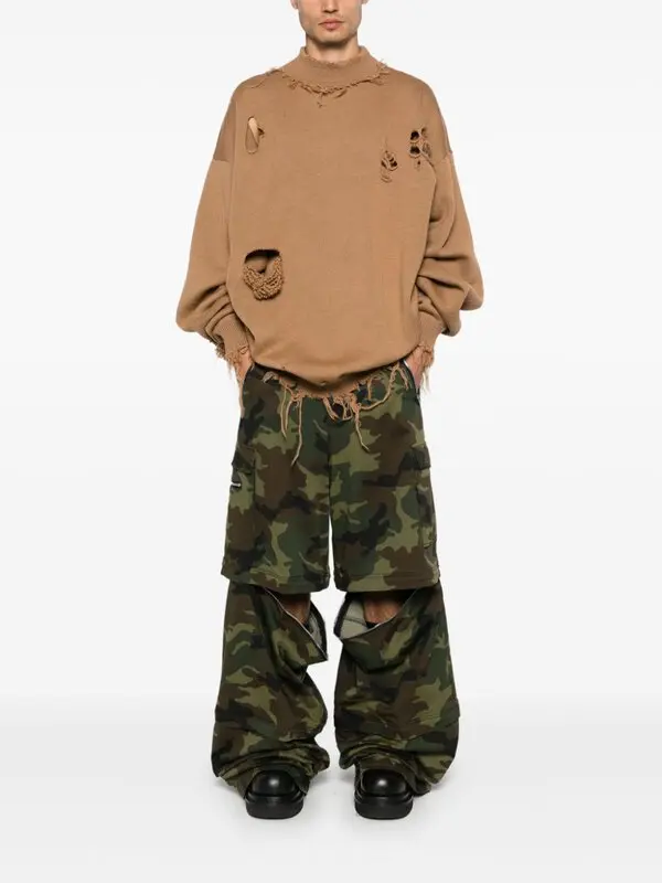 Vetements Destroyed Wool Sweater