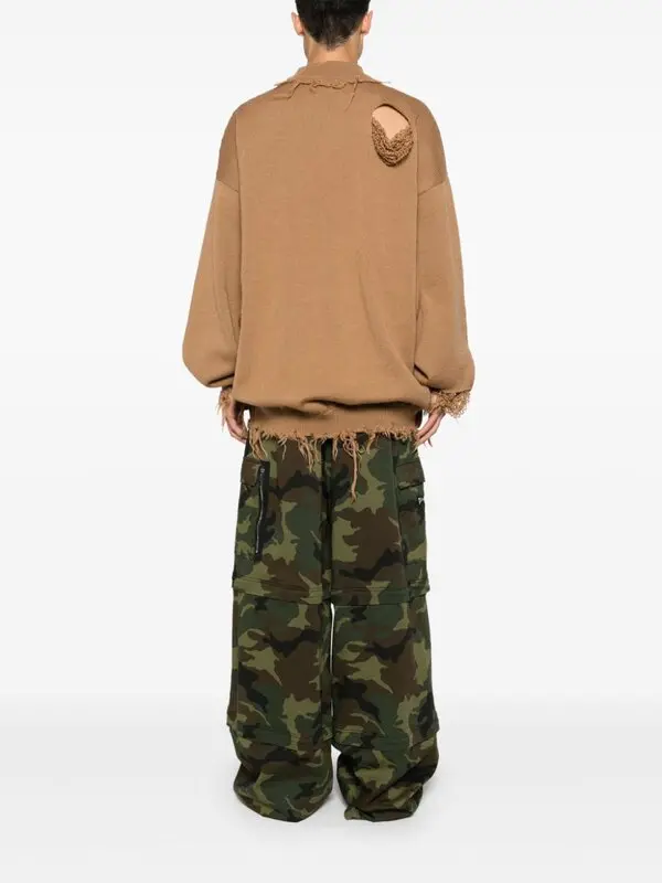 Vetements Destroyed Wool Sweater