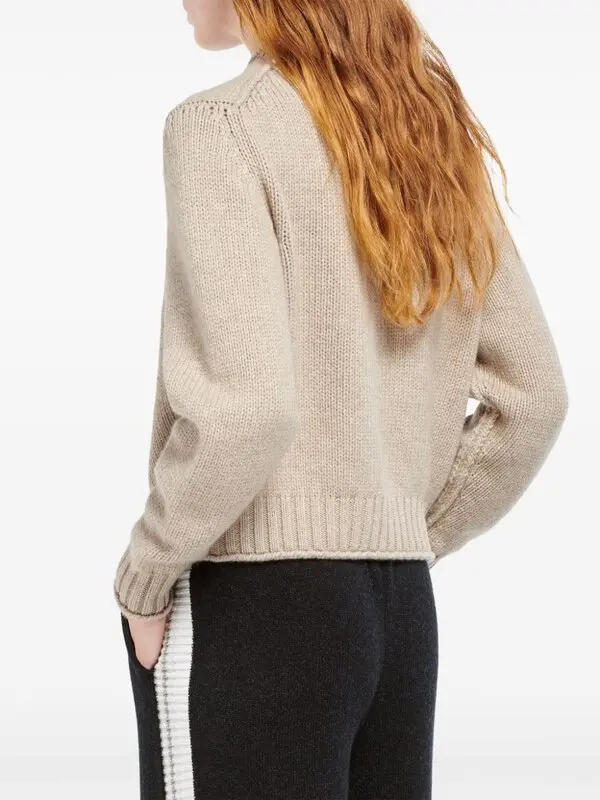BARRIE Chunky Cashmere Cardigan - Neutrals