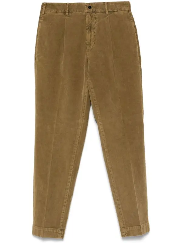 DELL'OGLIO Corduroy Tapered Trousers