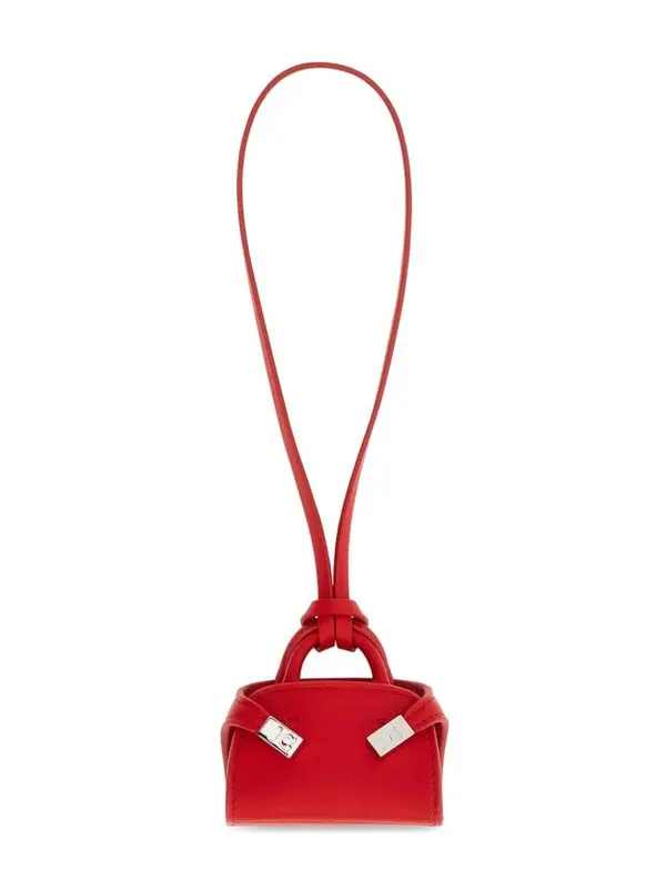 FERRAGAMO Hug Bag Charm - Red