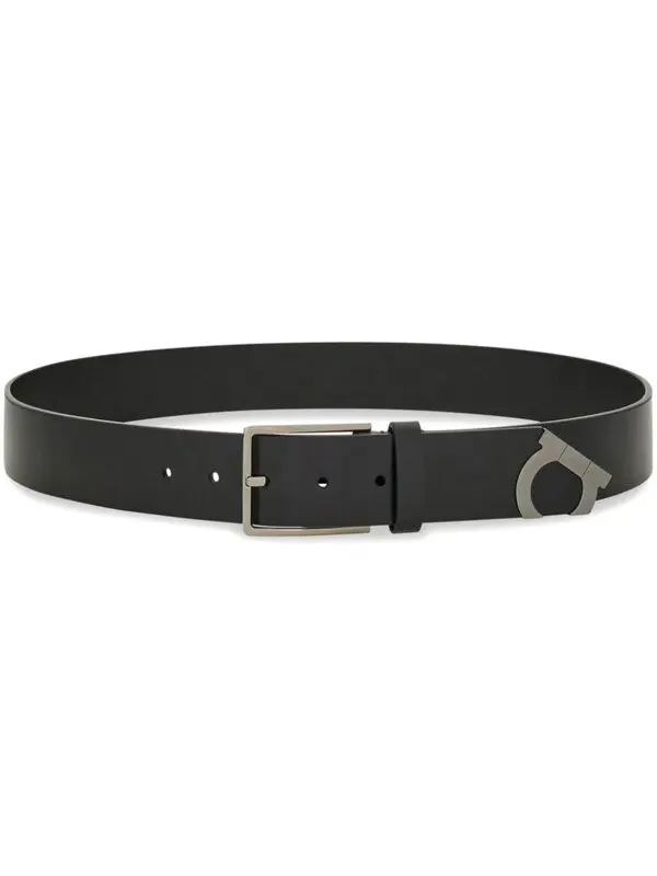 FERRAGAMO Gancini Belt - Black