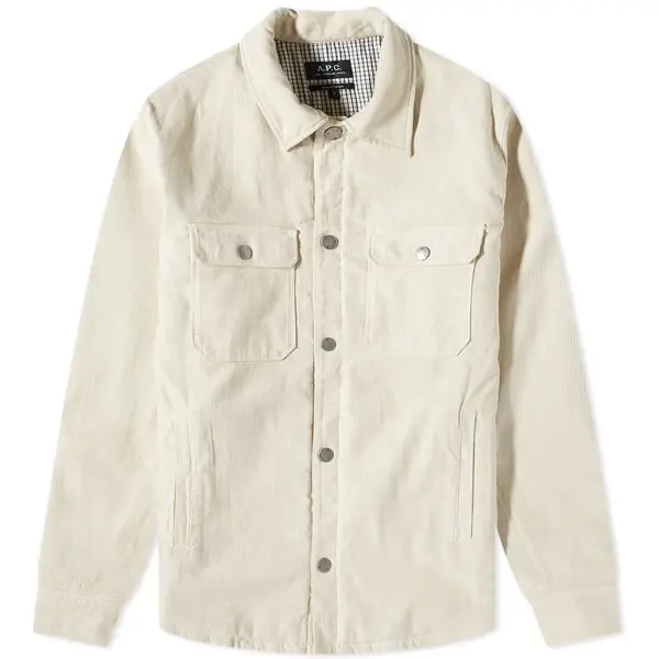 A.p.c. Alex Overdyed Shirt Jacket - Ecru
