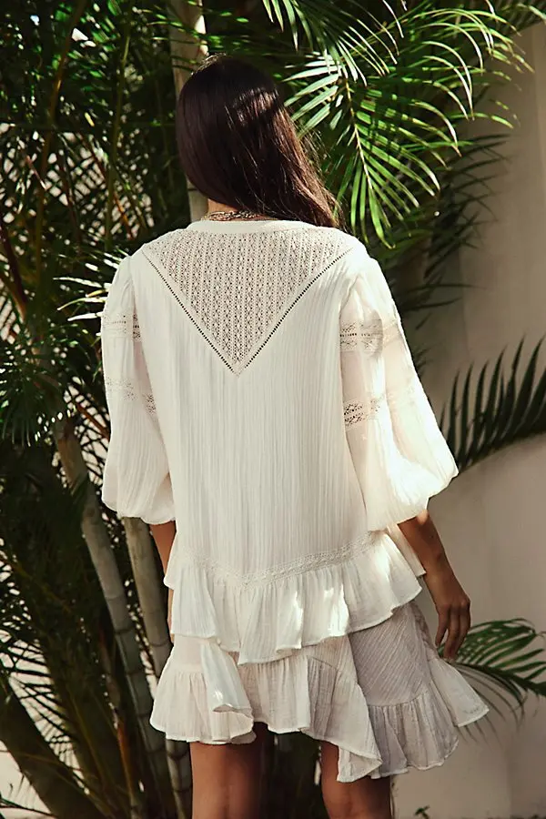 free people sachi mini dress Free People Sachi Mini Dress In Ivory - 41% Off