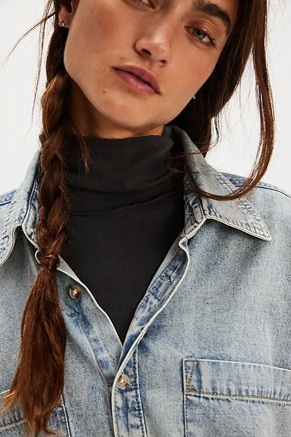 Free People We The Free Good Good Turtleneck - Black
