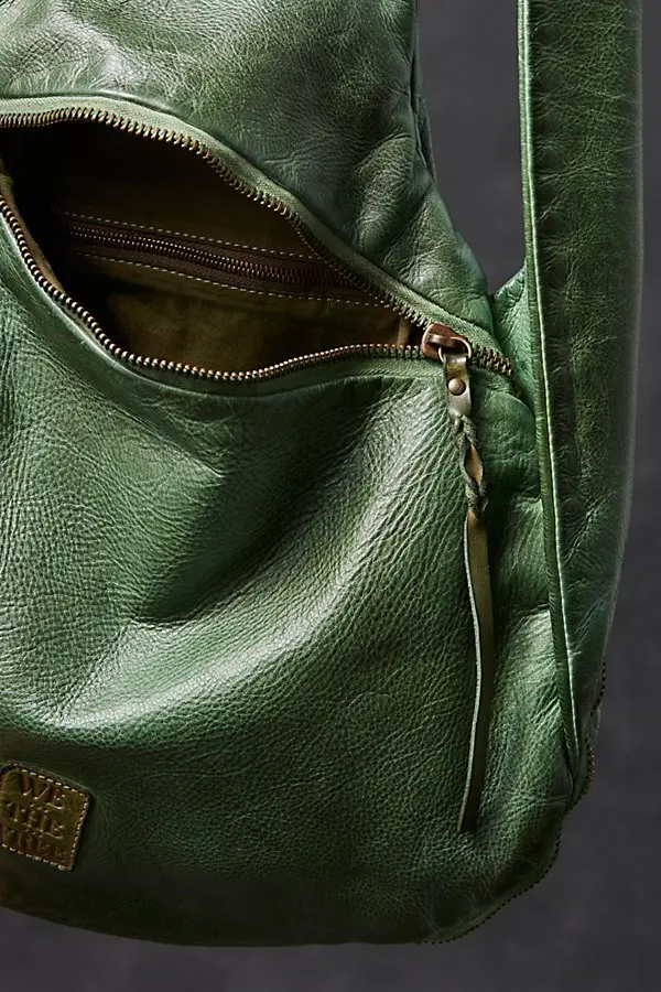 Free People We The Free Bronko Leather Backpack - Emerald