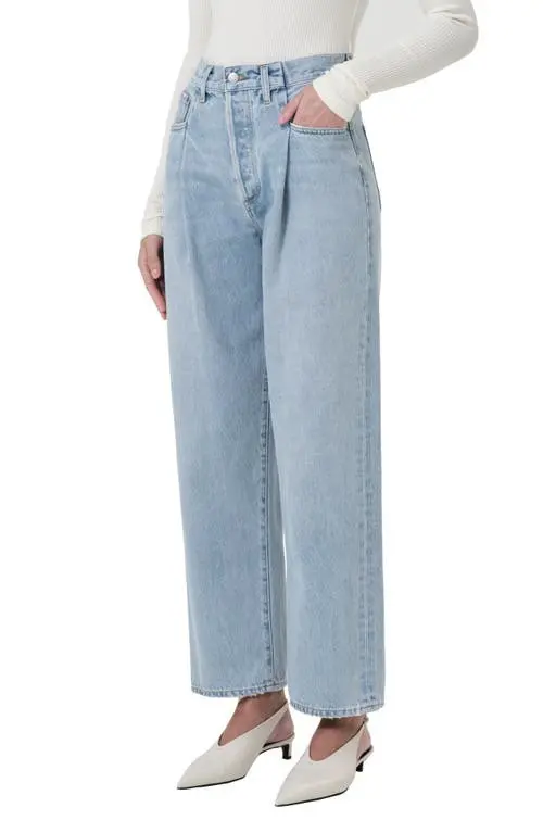 AGOLDE Fold Waistband Wide Leg Jeans