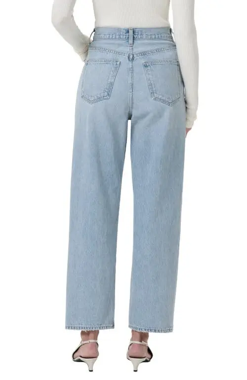 AGOLDE Fold Waistband Wide Leg Jeans