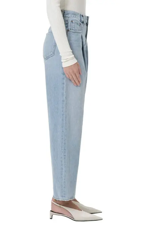 AGOLDE Fold Waistband Wide Leg Jeans