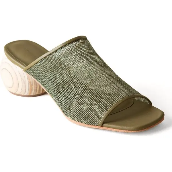 HUMA BLANCO Milla Jute Slide Sandal - Olive Jute