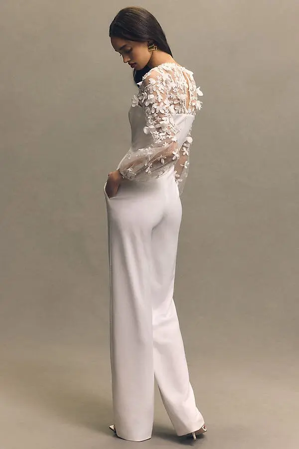 dress the population white sequin jumpsuit Stay Dolled Up Sequin Jumpsuit - White (FINAL SALE)