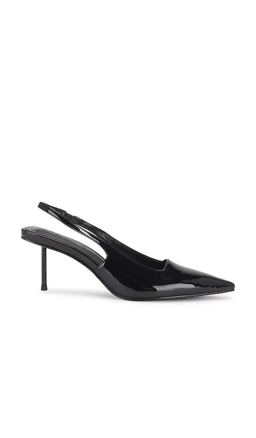 Femme La Slingback Kitten Heel - Black