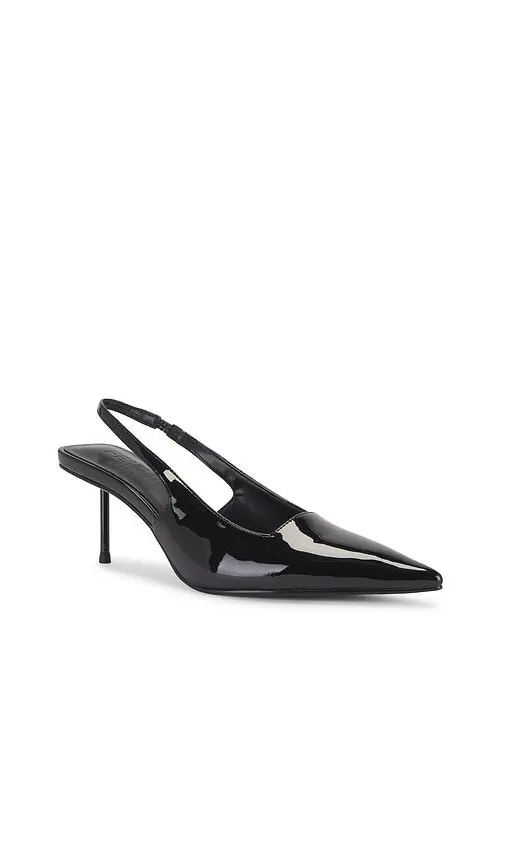 Femme La Slingback Kitten Heel - Black