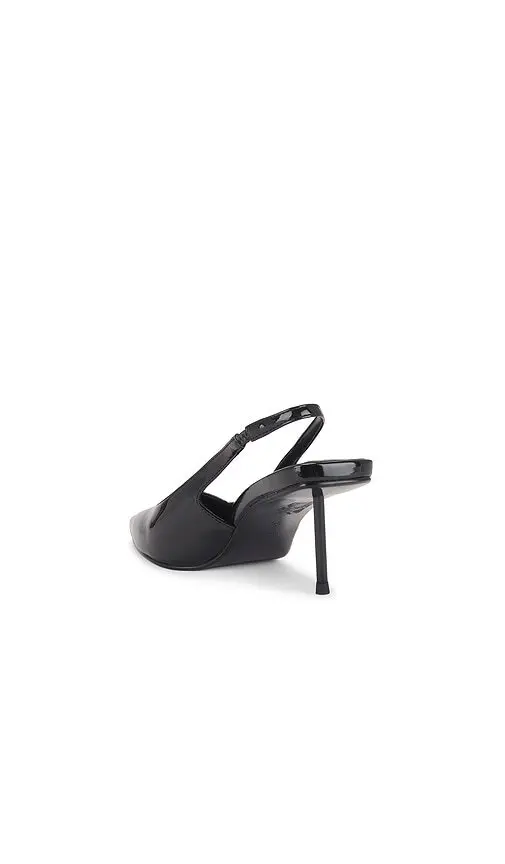 Femme La Slingback Kitten Heel - Black