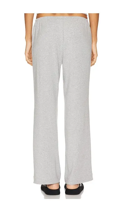 Donni. Baby Rib Scallop Pant - Heather Grey