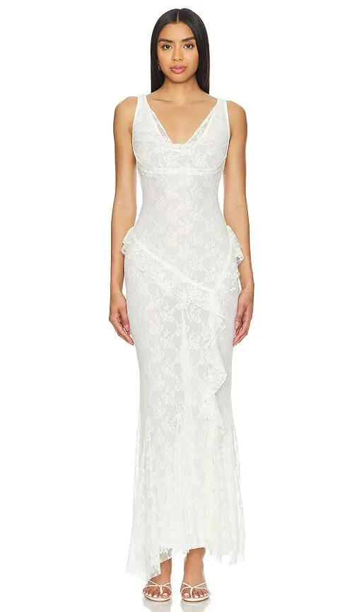 Majorelle X Bridget Camille Lace Gown - Ivory