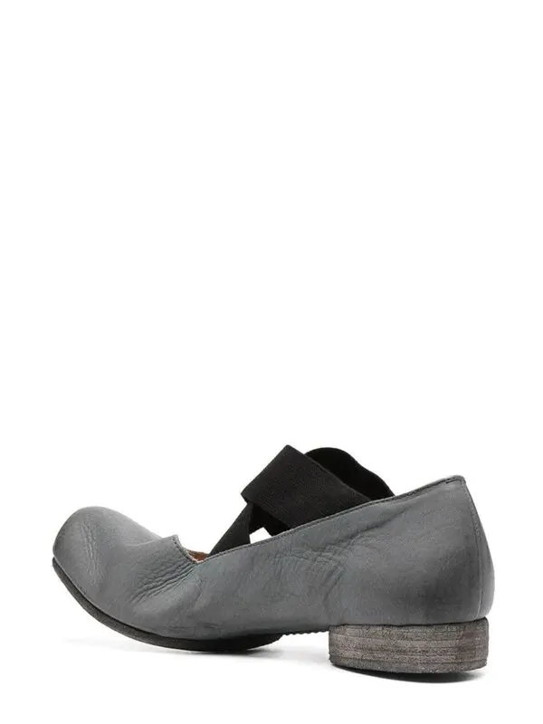 UMA WANG 25mm Leather Ballerina Shoes - Blue