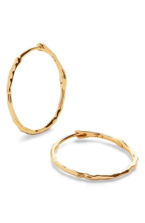 Monica Vinader Siren™ Medium Hoops - 14k Solid Gold