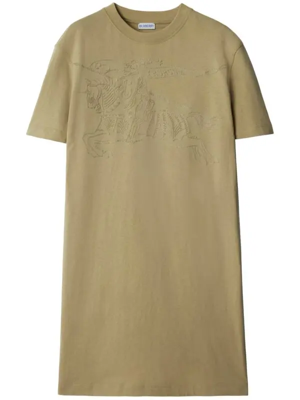 Burberry Equestrian Knight Motif Cotton Dress